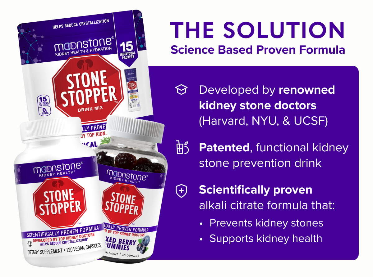 Moonstone Kidney Stone Supplements - Best Nutrition Drink & Citrate for ...