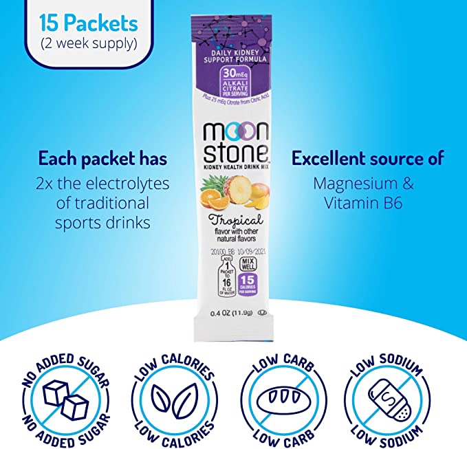 Dissolve kidney stones | Moonstone's Drink Mix (15 Pack)